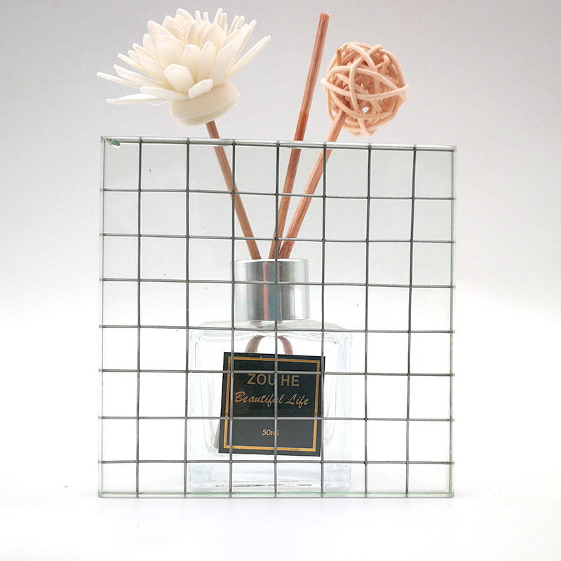 Custom Hotel Wall Decorative Chicken Wired Glass - HHG Glass